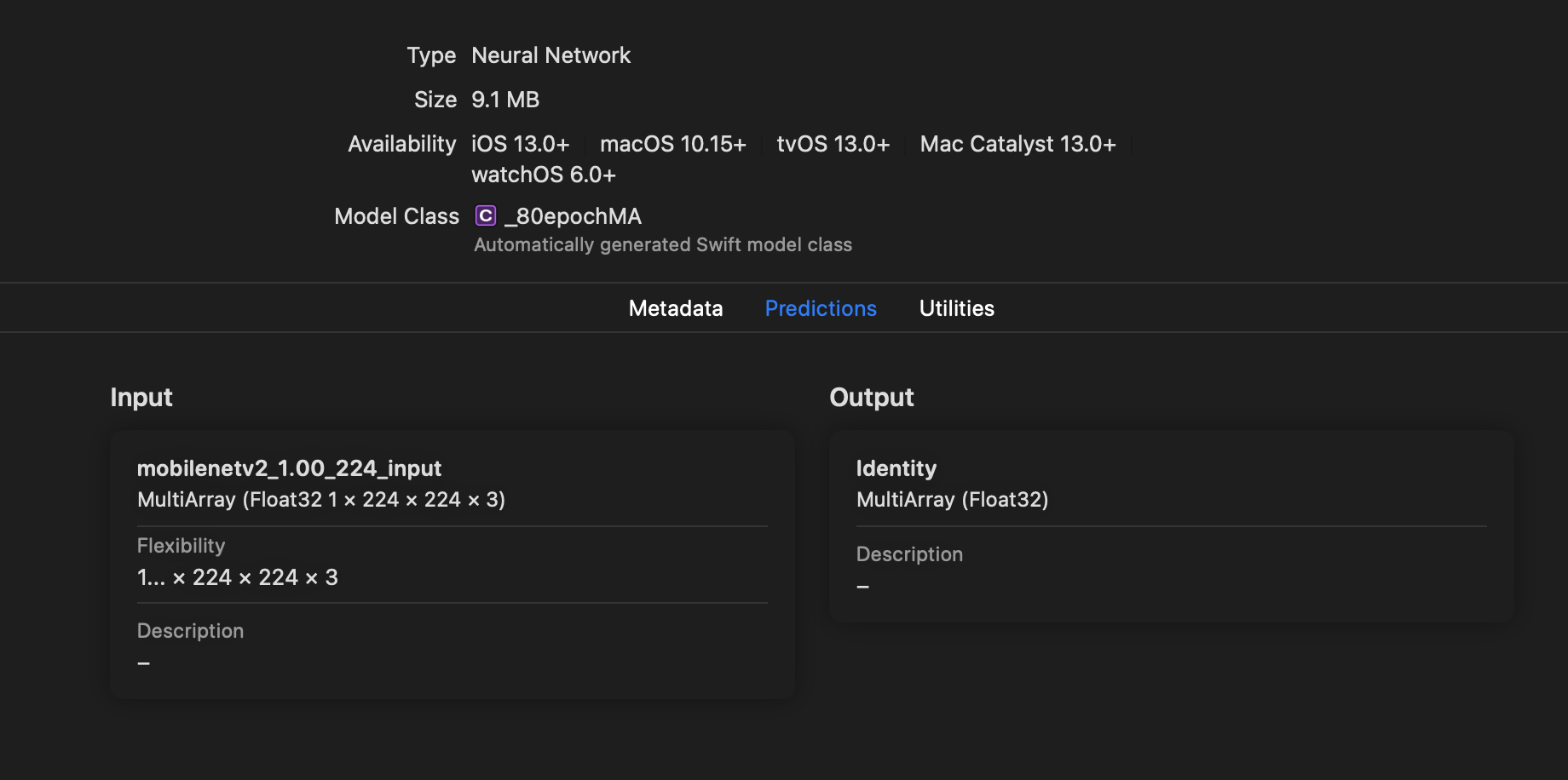 How can I change my model's output to be a dictionary [Double:String]? · Issue #1200 · apple ...