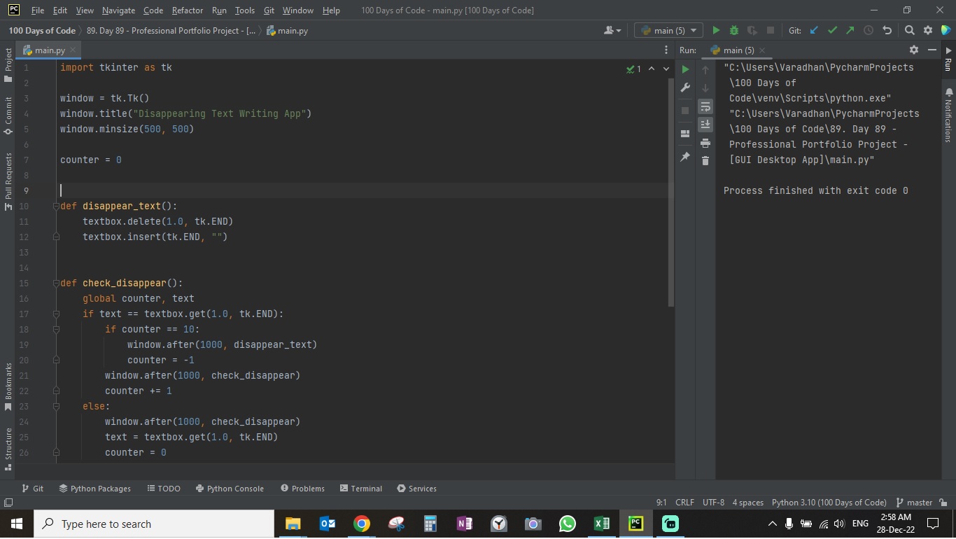 GitHub - varadhancst/Disappearing-text: automatically disappearing the text