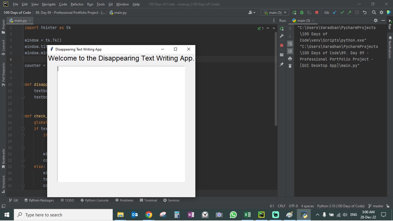 GitHub - varadhancst/Disappearing-text: automatically disappearing the text