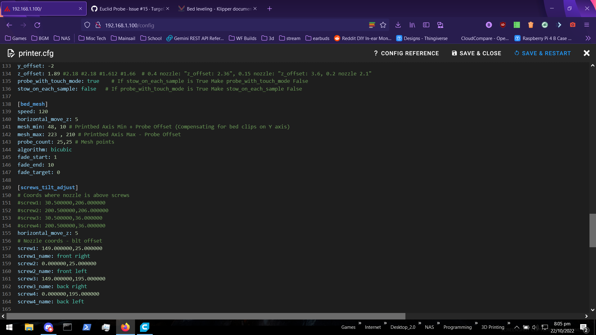 Cumulative error on Automatic Bed Mesh Y Axis · Issue #5848 · Klipper3d/klipper · GitHub