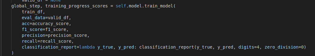 Can I add seqeval.metrics.classification_report as metric while train and eval the NER model ...