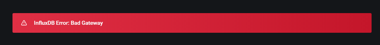 Influxdb Error Bad Gateway · Issue 27923 · Grafanagrafana · Github