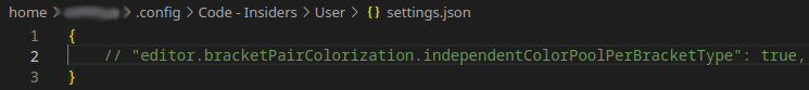 last bracket in file is white with bracket colorization on · Issue #166100 · microsoft/vscode ...