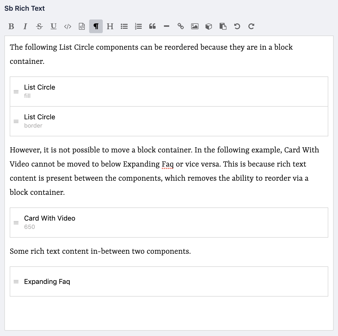 Can't move embedded components in Rich Text field · Issue #251 · storyblok/storyblok · GitHub