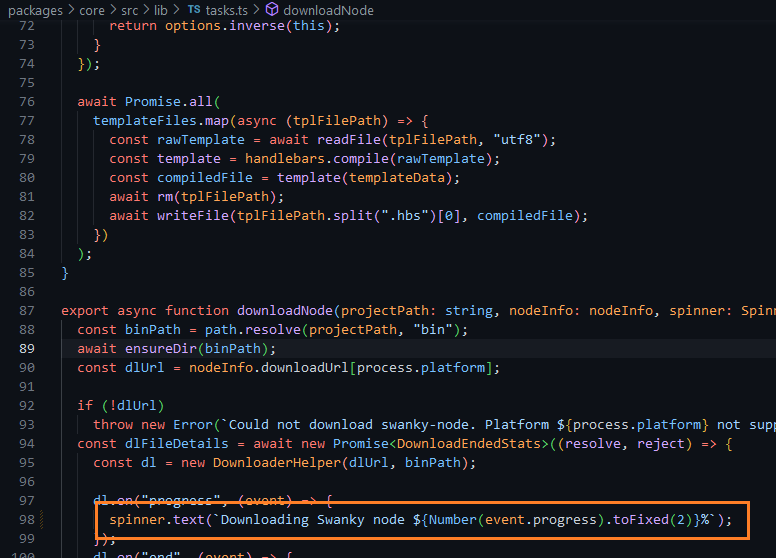 Node download percentage during `init` should be limited to 2 decimals. · Issue #37 · inkdevhub ...