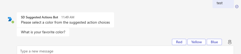 [PY][BF]: Teams Bot Framework Suggested Actions · Issue #637 · microsoft/teams-ai · GitHub