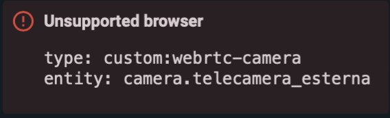 Home Assistant App for MacOS, unsupported browser · Issue #355 · AlexxIT/WebRTC · GitHub