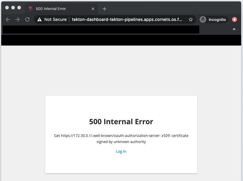 Dashboard unaccessible on OpenShift after replacing the default ingress certificate · Issue ...