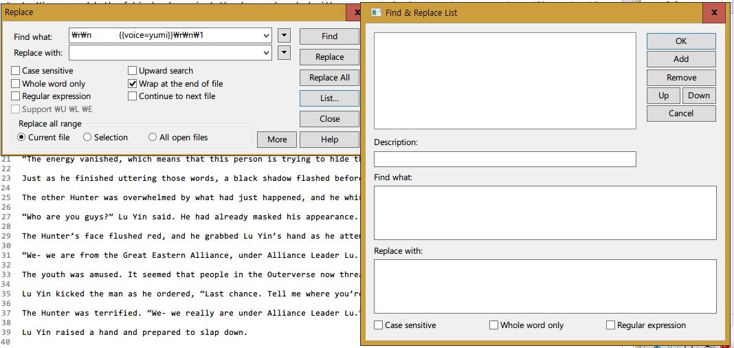 [Feature Request]:Add The library tab in the Find and Replace window to reuse Regexes mainly ...