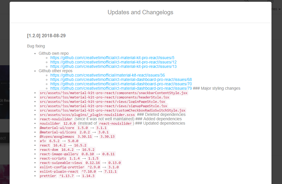 Upgrade Material UI ^3.0 · Issue #13 · creativetimofficial/ct-material-kit-pro-react · GitHub