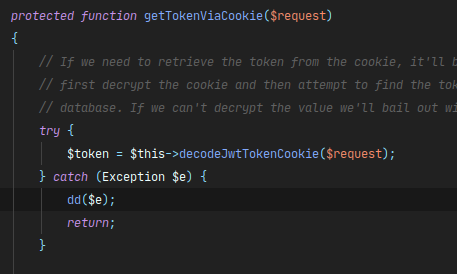 TokenGuard suddenly not decoding JWT Token cookie · Issue #1323 · laravel/passport · GitHub
