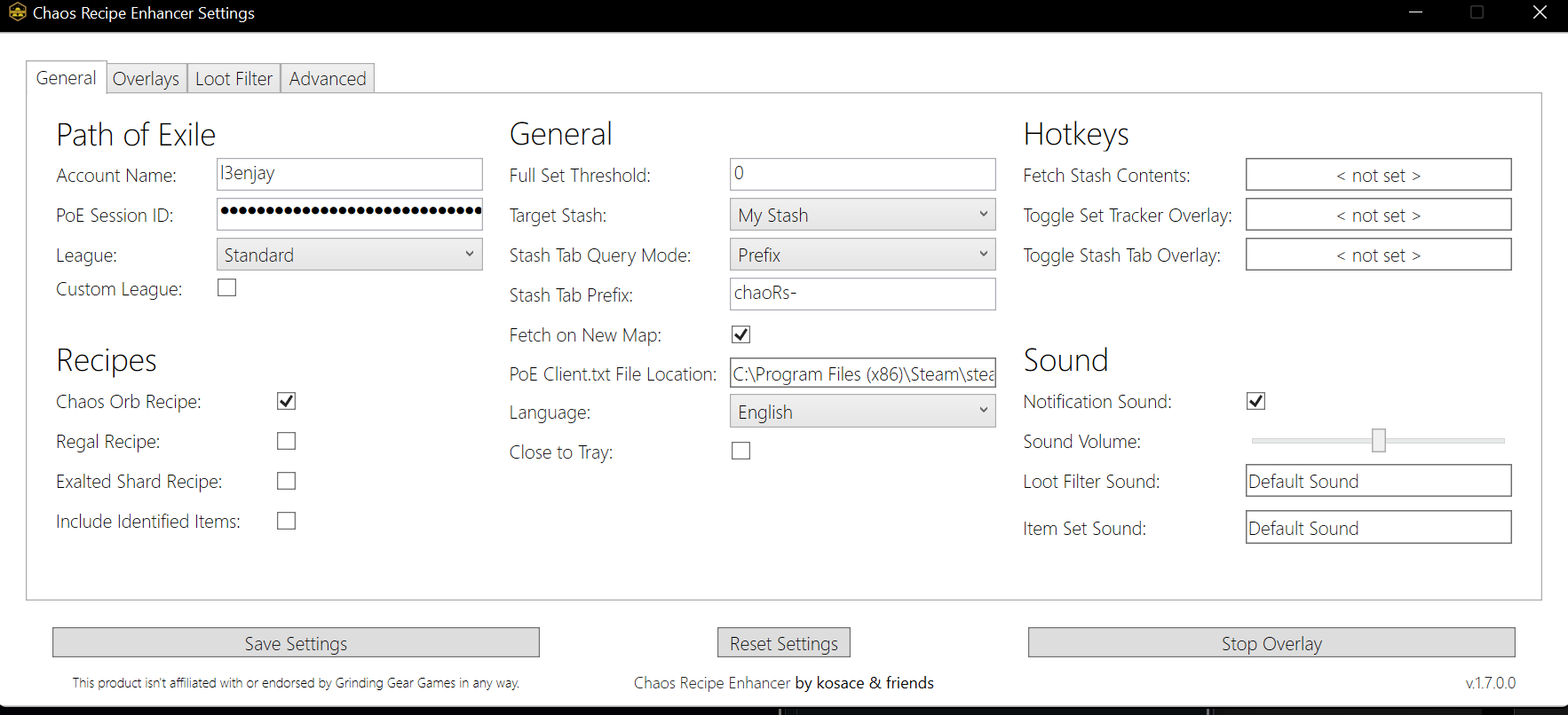 [Bug] [Unsorted] Prefix stash tab name change to invalid after valid fetch throws exception ...