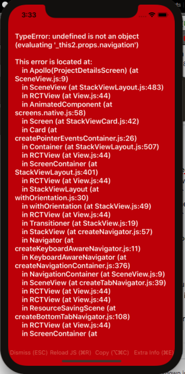 Undefined Is Not An Object Evaluating This2 Props Navigation W Ponent Using