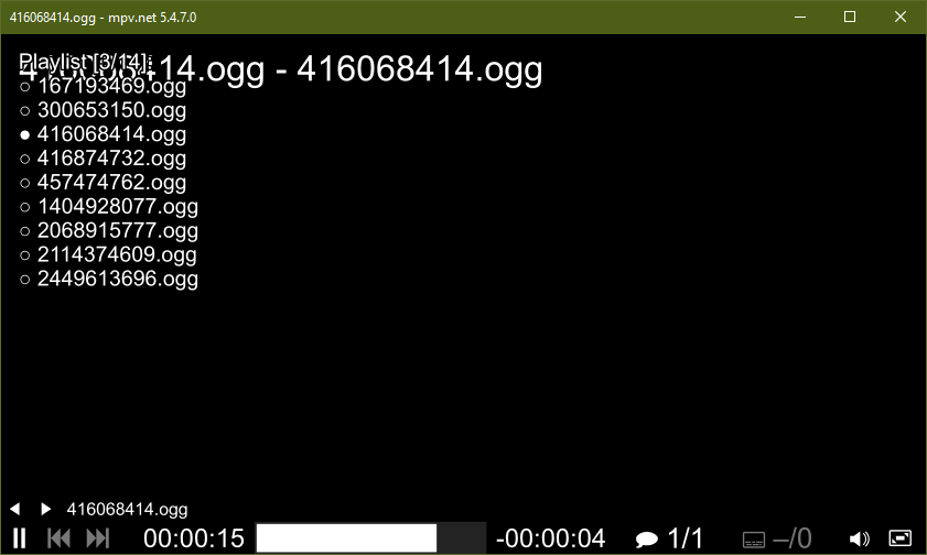Move `osc Playlist` To The Middle Left Of The Screen · Issue 7708 · Mpv Playermpv · Github