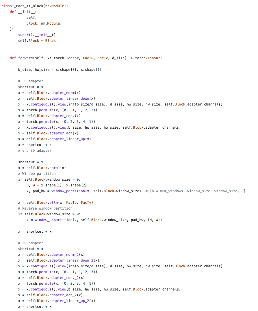 Hello, where is the adapter modules of the iamge_encoder invoked ...