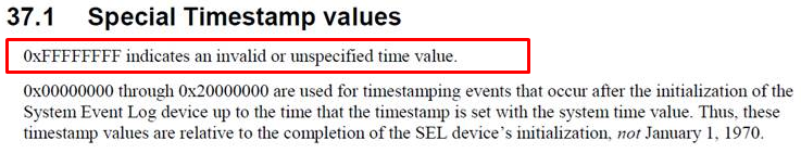 IPMI timestamp definition are different from Mfg Date of FRU's ...