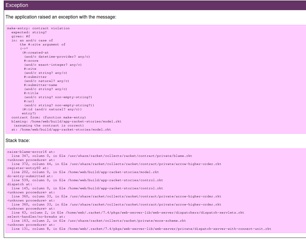 XSS vulnerability in link submission form · Issue #14 · soegaard/racket-stories · GitHub