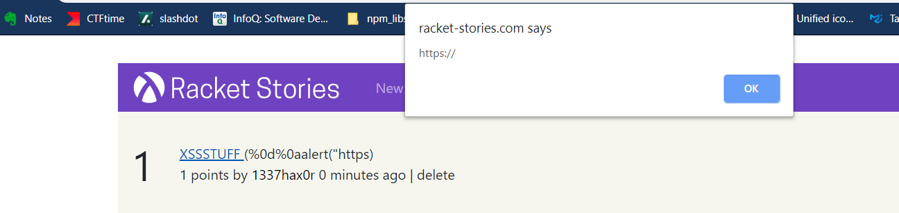XSS vulnerability in link submission form · Issue #14 · soegaard/racket-stories · GitHub