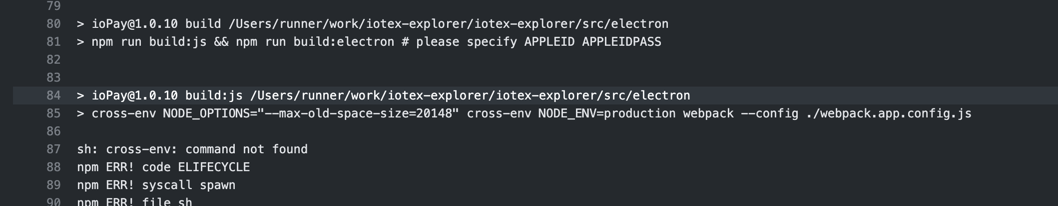 cross-env pkg blocked iopay desktop build · Issue #1637 · iotexproject/iotex-desktop-wallet · GitHub