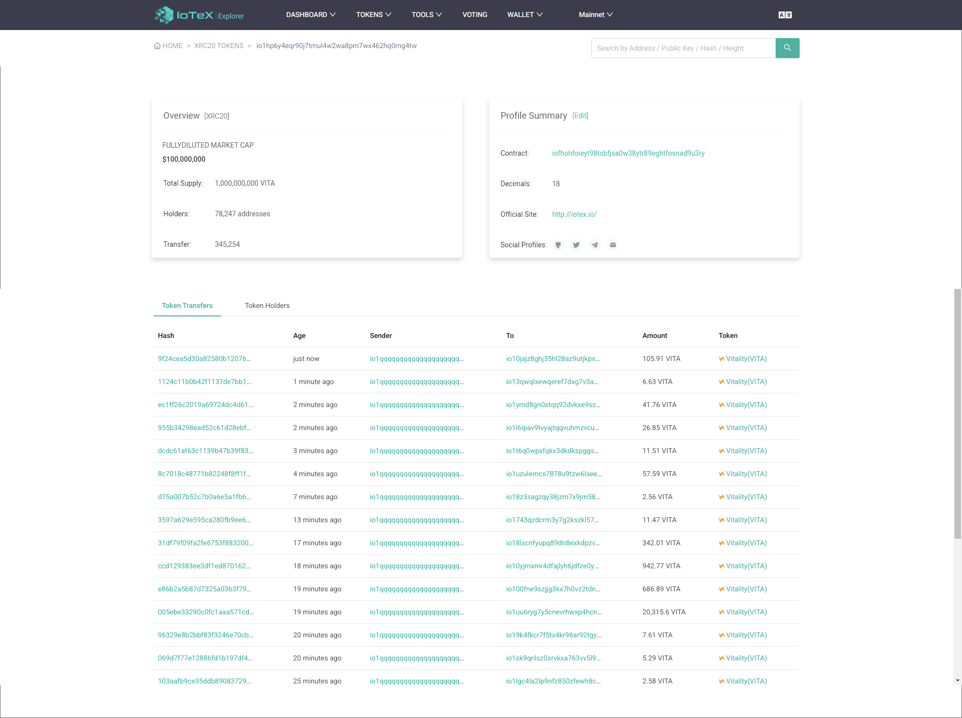 improve /token/{address} page · Issue #1664 · iotexproject/iotex-desktop-wallet · GitHub