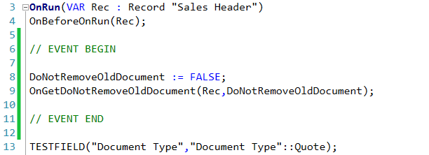 [Event Request/Function Expose] Codeunit 86 - OnGetDoNotRemoveOldDocument · Issue #555 ...