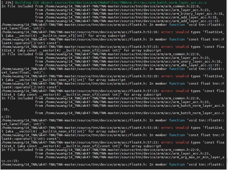 ARM版本编译不通过 · Issue #1255 · Tencent/TNN · GitHub