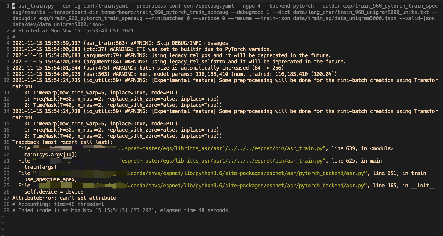 One Issue About The Customupdater · Issue 3782 · Espnetespnet · Github 