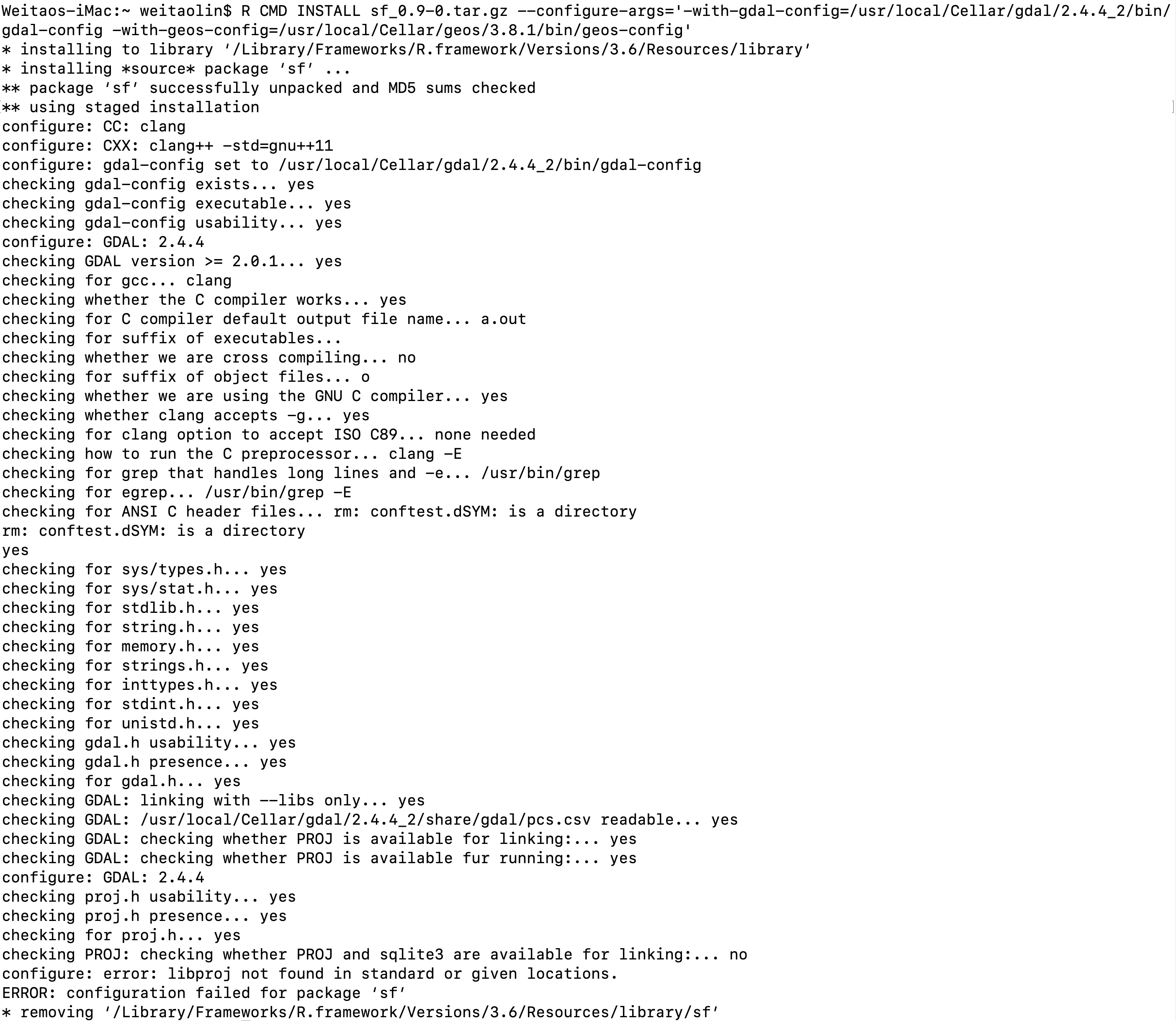 libproj not found in standard or give locations · Issue #2093 · OSGeo/PROJ · GitHub