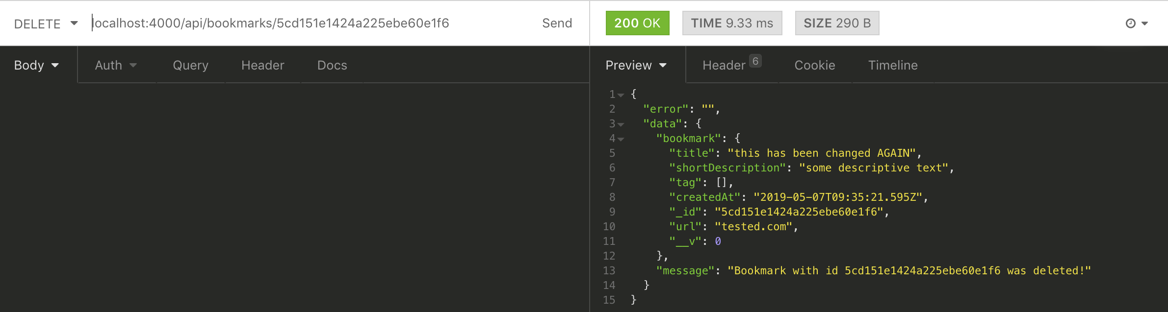 GitHub - DCI-fbw11/bookmark-api