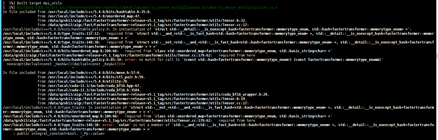 Build Fastertransformer Fail · Issue 493 · Nvidia Fastertransformer · Github
