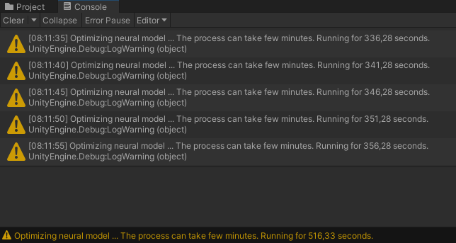 Endless `optimizing Ai Model` While Running Examples · Issue 258 · Stereolabs Zed Unity · Github