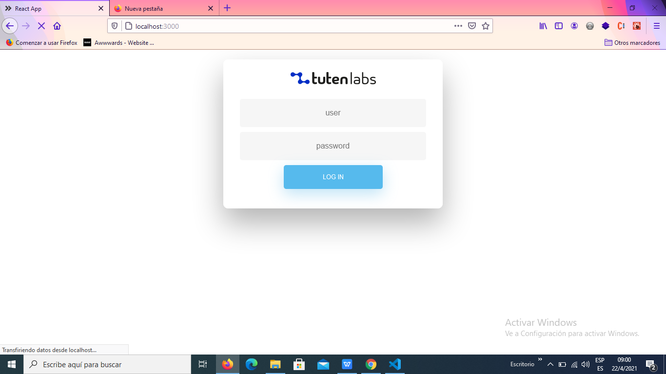 GitHub - leirys/LoginReact: Acceso login, haciendo uso de la información contenida en la ...