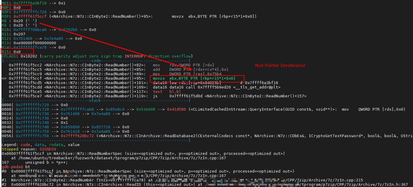 A Null Pointer dereference In NCompress::CCopyCoder::Code · Issue #130 · p7zip-project/p7zip ...