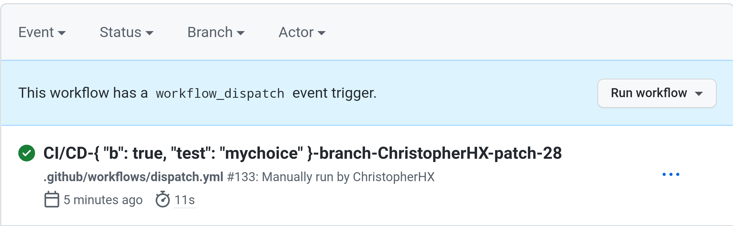 GitHub Actions | Show Parameters in Preview · community · Discussion ...