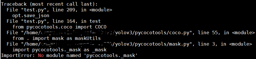 Using sudo cause error to pycocotool not being found · Issue #179 ...