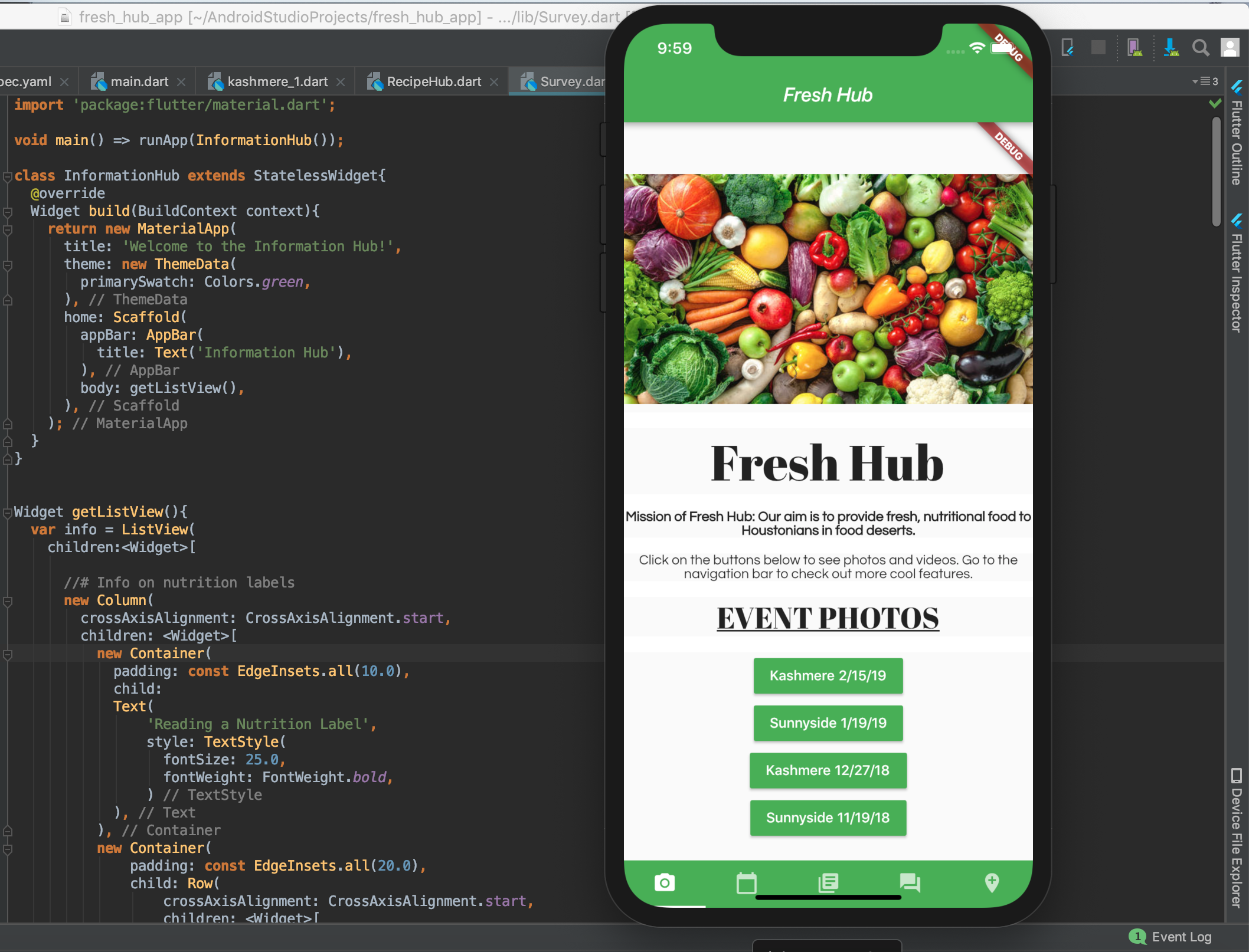 GitHub - shirleymango/fresh_hub_app