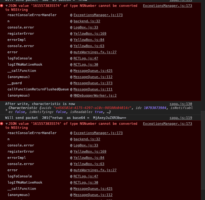 Bug Report: JSON value '1615573835574' of type NSNumber cannot be converted to NSString · Issue ...
