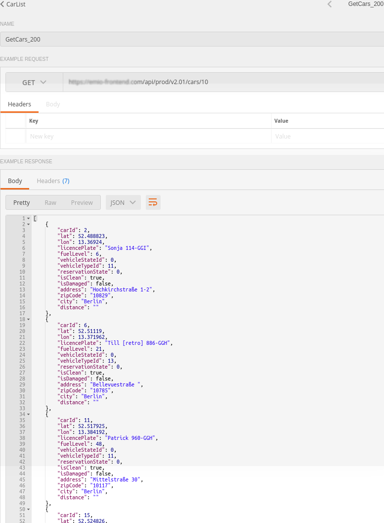 Saved Examples in Postman Collection are not accurately matched for ...