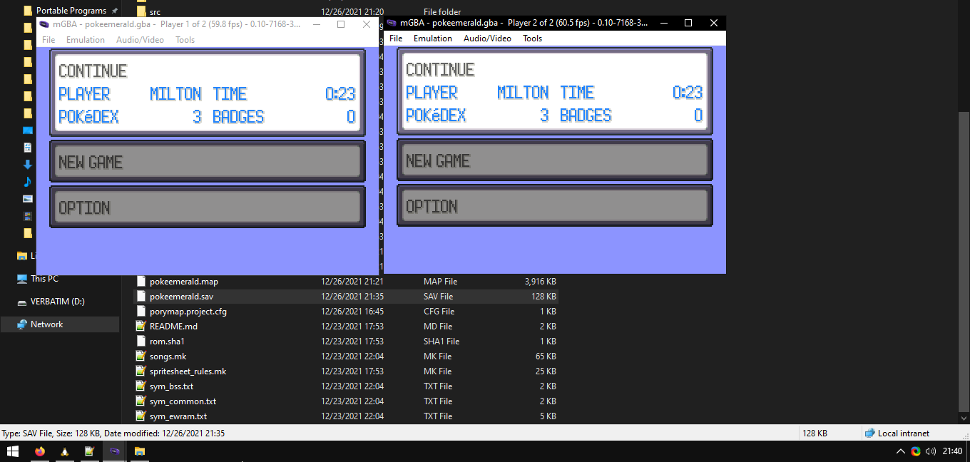 The savefile for the 2nd window in a local link connection doesn't get saved · Issue #2394 ...