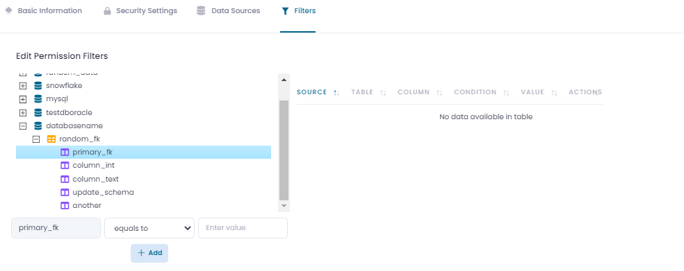 Add row-level filters - PermissionLayer