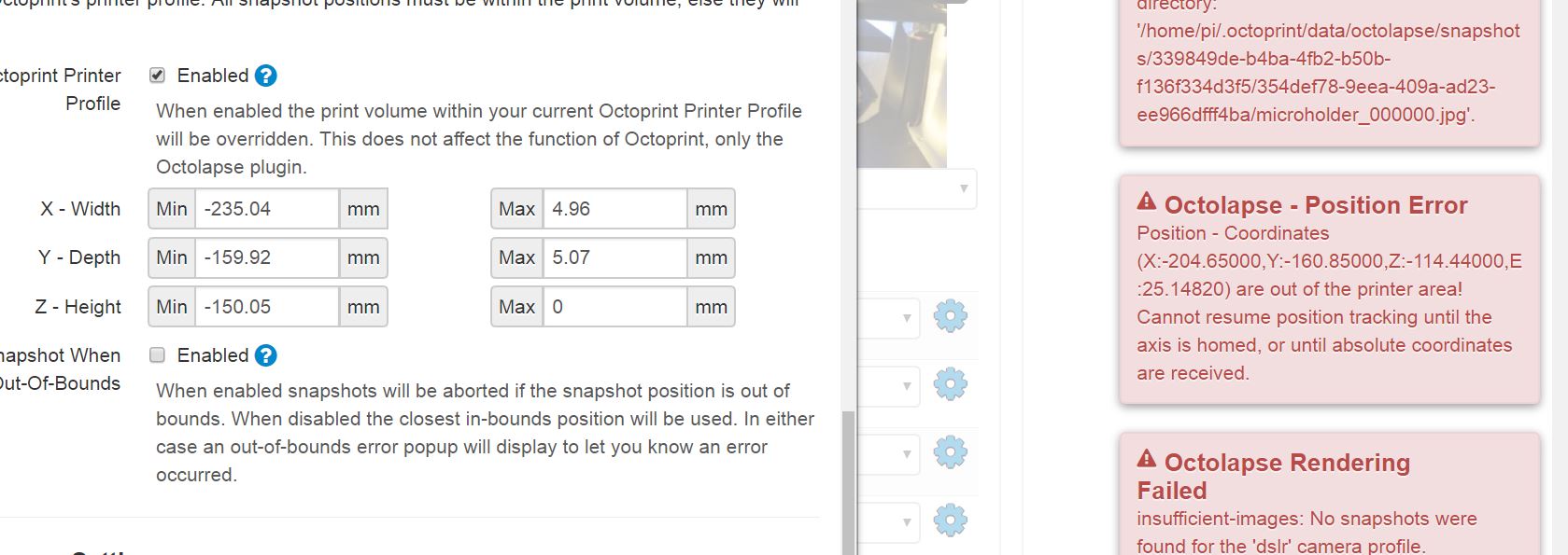 Position Error - inverted axis · Issue #312 · FormerLurker/Octolapse · GitHub