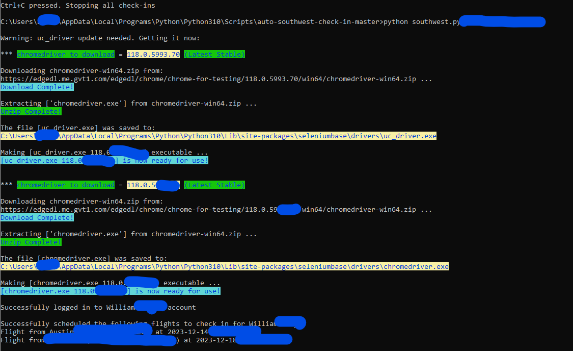 Chrome version mismatch causes Too Many Requests · Issue #172 · jdholtz/auto-southwest-check-in ...