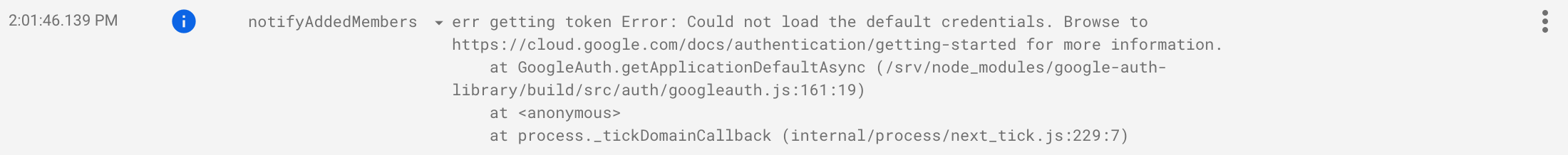 Error: Could not load the default credentials. - Cloud Functions · Issue #2951 · invertase/react ...