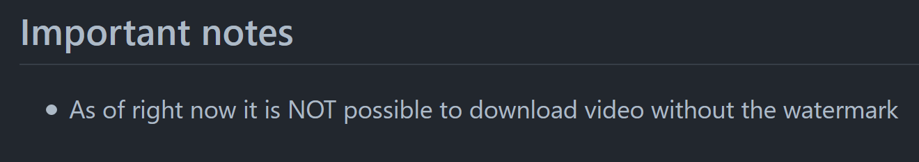 nowatermark download does not work · Issue #623 · drawrowfly/tiktok-scraper · GitHub
