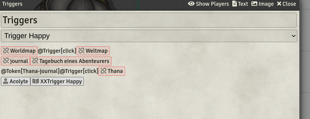 unknown tag · Issue #51 · League-of-Foundry-Developers/fvtt-module-trigger-happy · GitHub