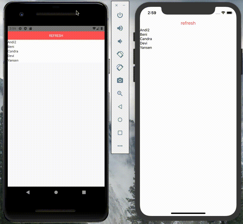 Transition.In not working when animateNextTransition() called inside useEffect after first ...