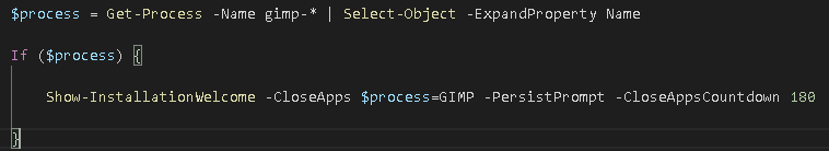 "Show-InstallationWelcome -CloseApps" support wildcards · Issue #674 · PSAppDeployToolkit ...
