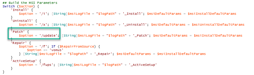 Implement msiexec /p into Execute-MSI or Execute-MSP · Issue #783 · PSAppDeployToolkit ...