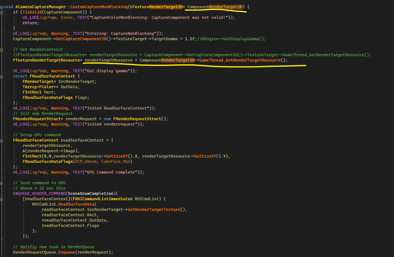Passing and saving a UTextureRenderTarget2D object. · Issue #29 · TimmHess/UnrealImageCapture ...