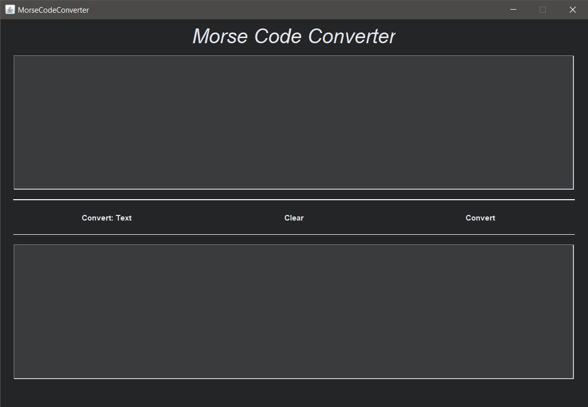 GitHub - PawelSli/MorseCodeConverter: This is a project of a desktop application which enables ...